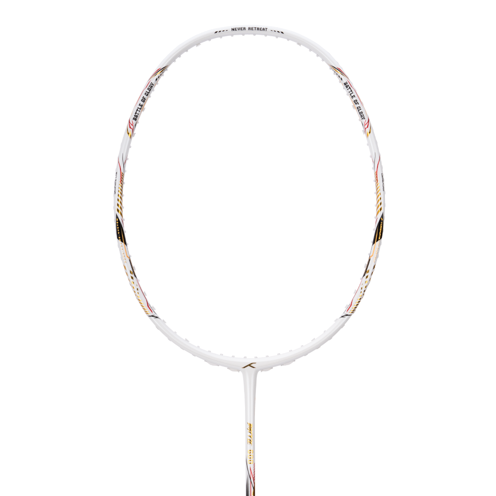 Hundred Battle 600 Badminton Racket (White/Verdigris/Gold ...