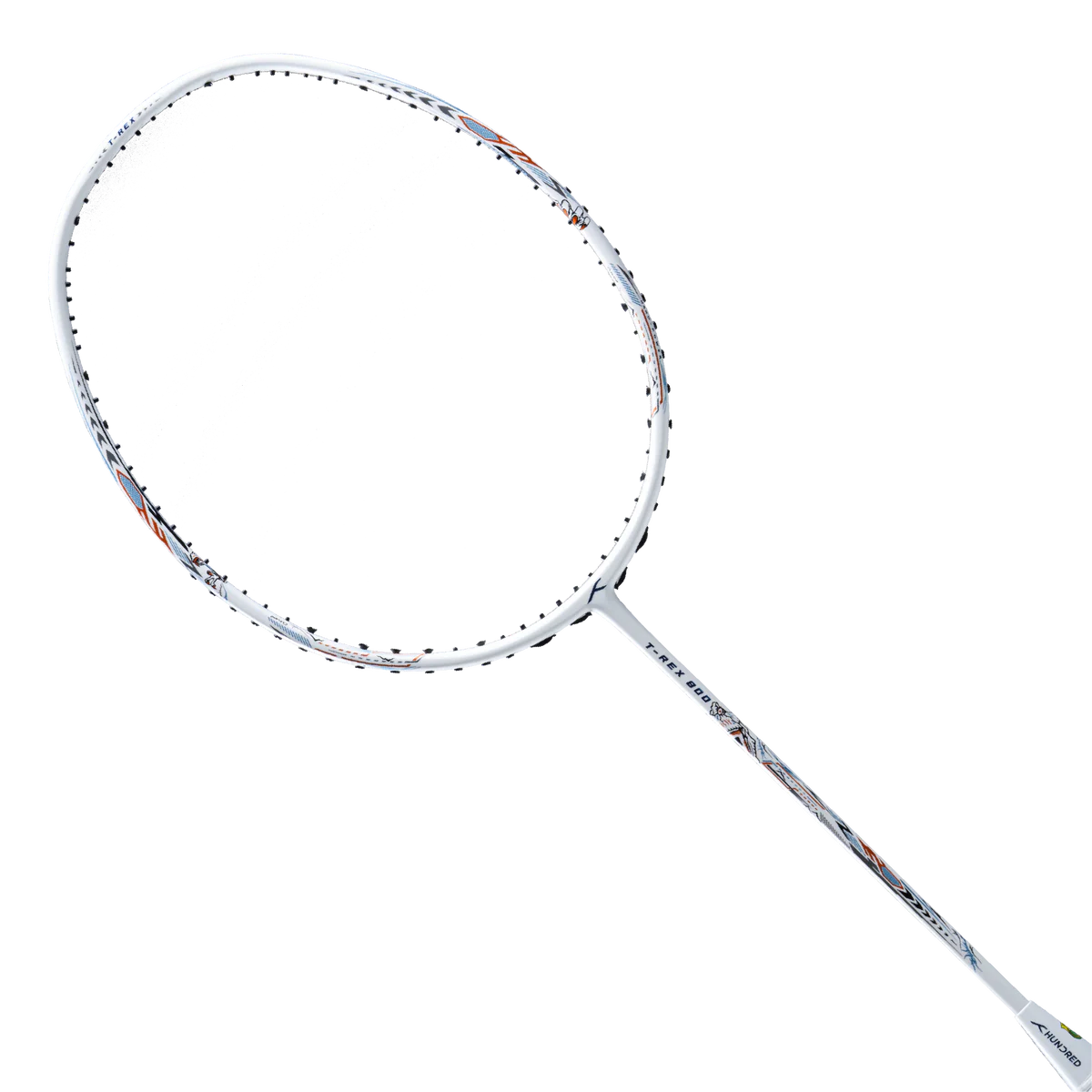 Hundred T-Rex 800 Badminton Racket Prestrung (White) – BadmintonDirect.com